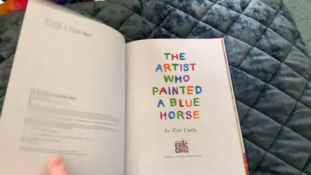 The Artist Who Painted A Blue Horse - YouTube