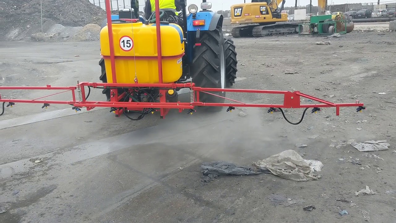 Wuvio - Spraying RDS100+ (Road Dust Solution) on paved road - YouTube