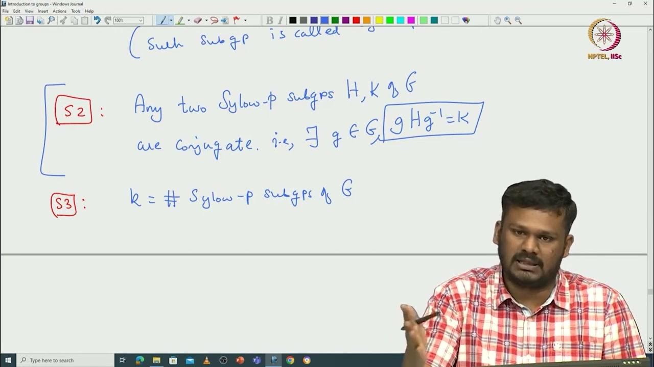 The Sylow's theorems #swayamprabha #CH38SP - YouTube