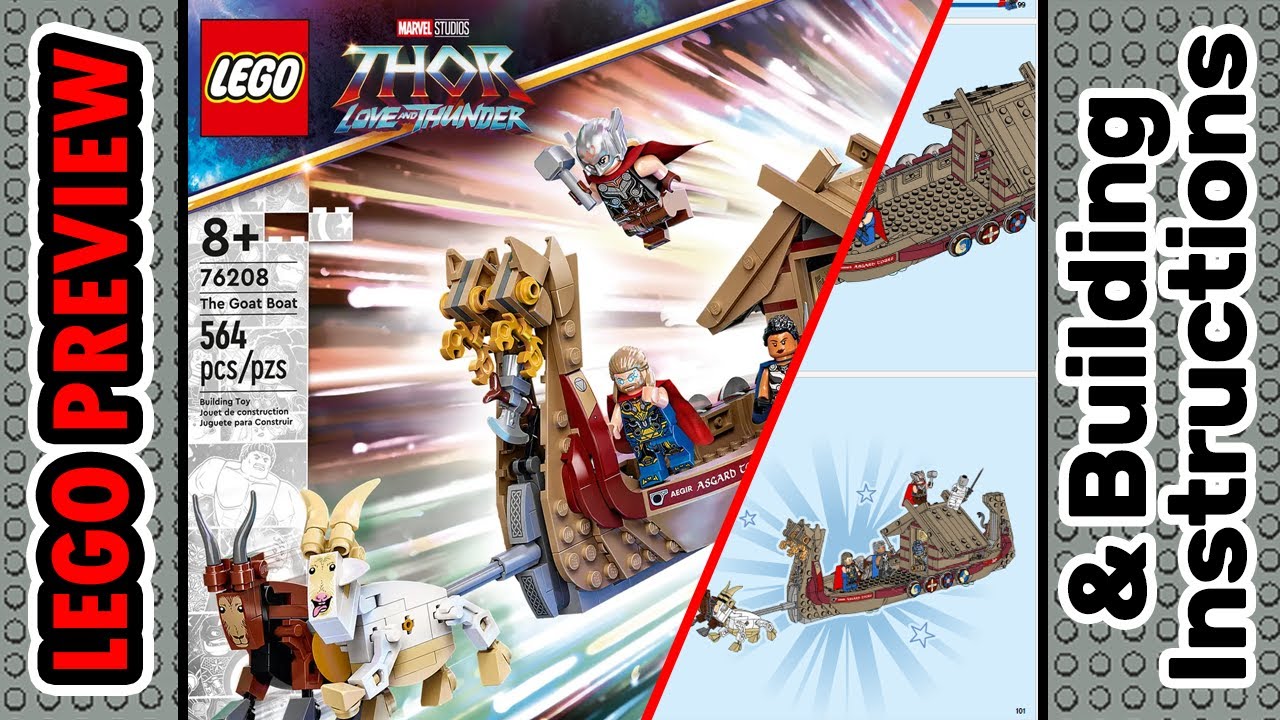 PREVIEW: 76208, LEGO MARVEL, The Goat Boat & Building Instructions ...