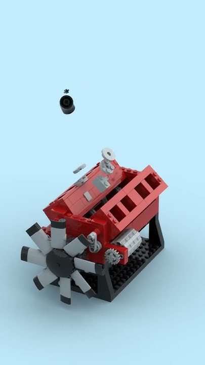 LEGO | V8 Engine Display Model (Build No.1196) - YouTube