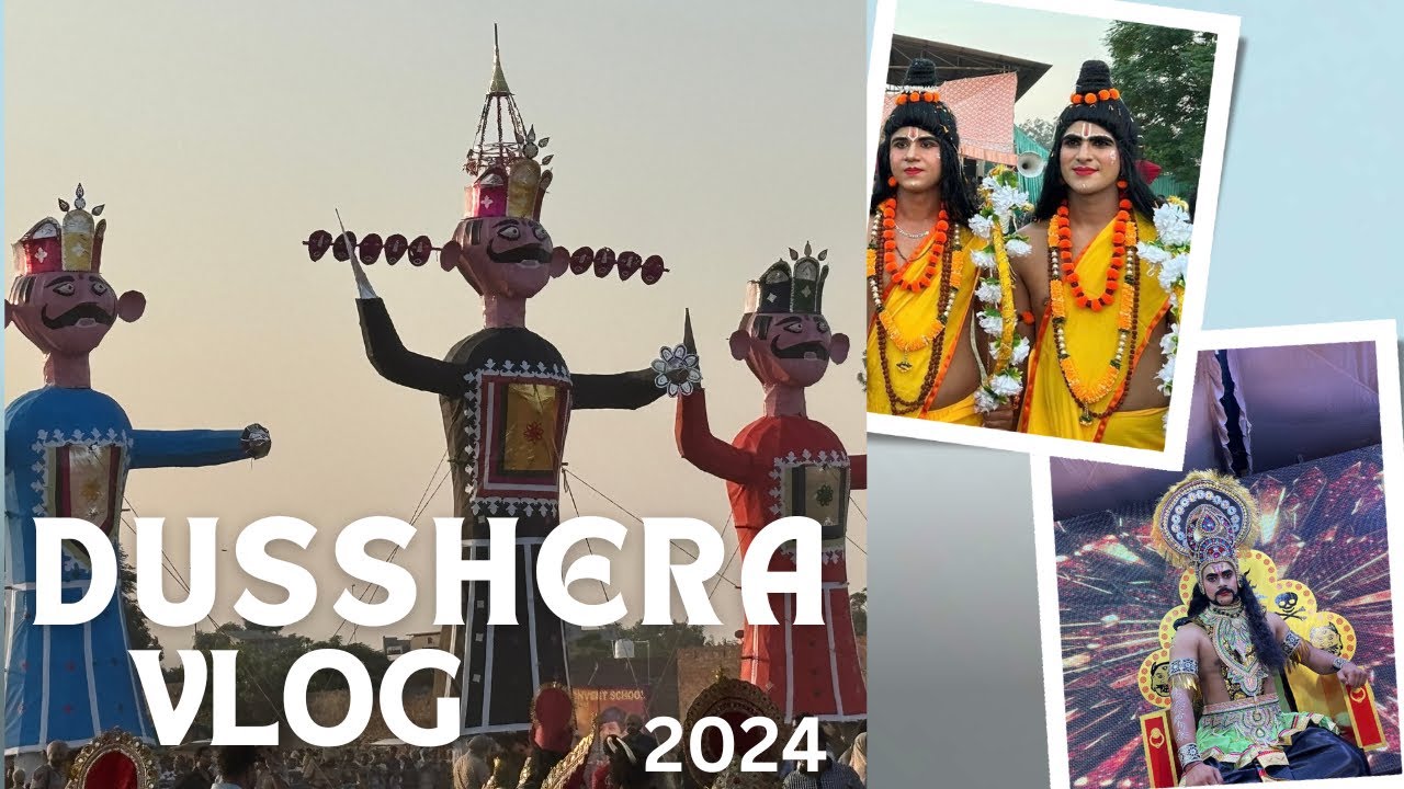 Dussehra Vlog 2024😱 || Biggest Ravan🔥 || *Too Much Fun * || Ravan Dehan ...
