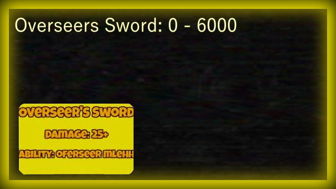 Overseer's Sword Showcase (Killstreak Sword Fighting: Fanmade) - YouTube