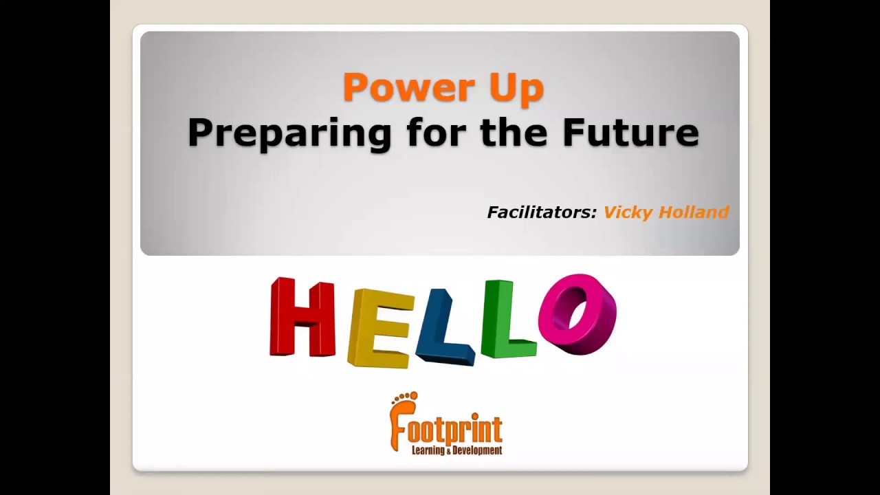 Power Up Session - Preparing for the Future - YouTube