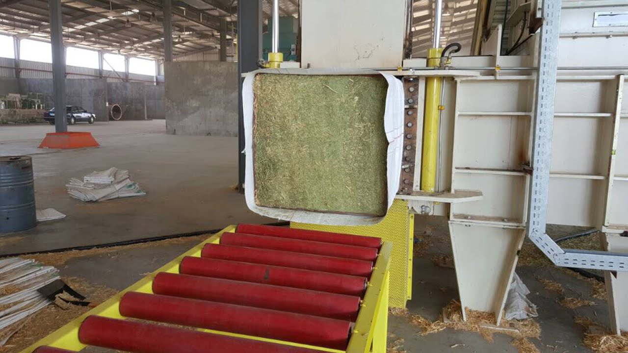 Silage press machine - YouTube