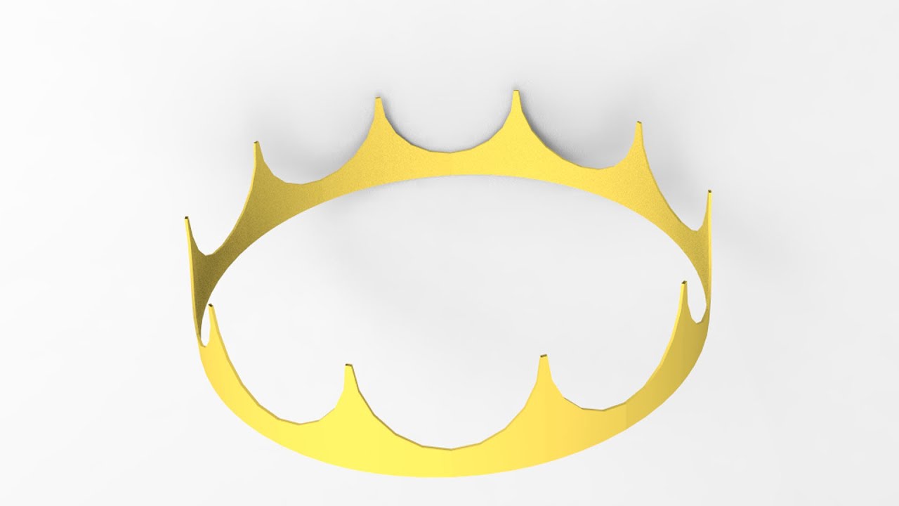 How to model a crown in maya 2020 - YouTube