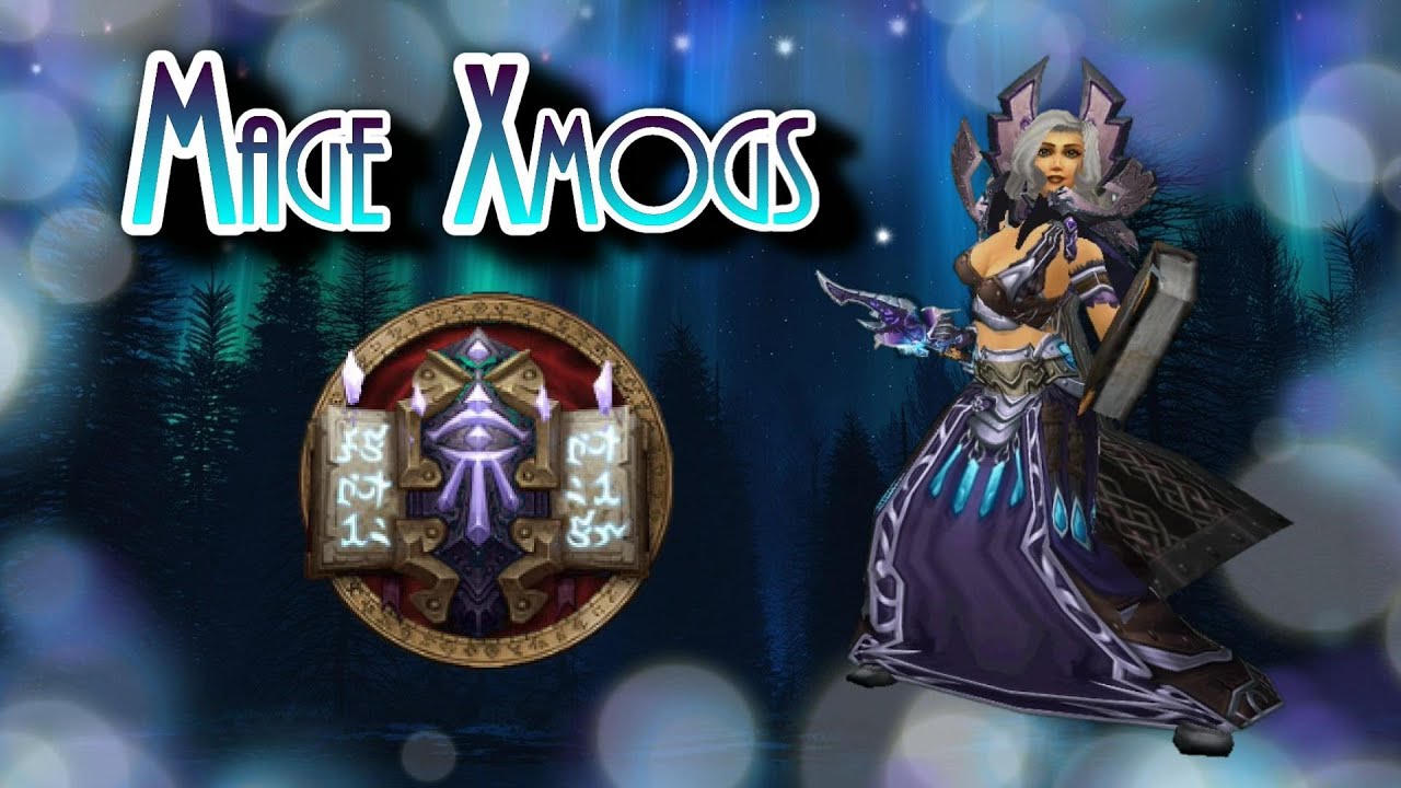 Mage Transmogs - Purple Wisp Xmog Set - YouTube