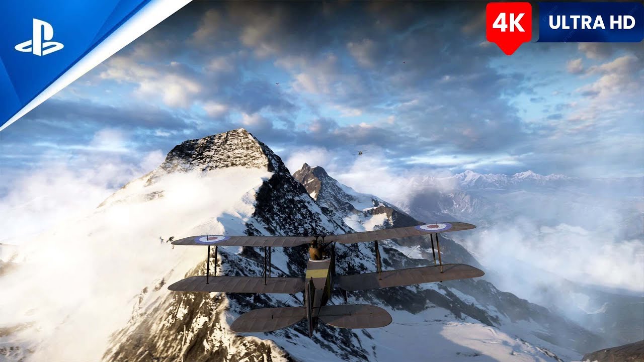 World War 1 Pilot | GamePlay 4k PS5 | - (Battlefield™ 1) - YouTube