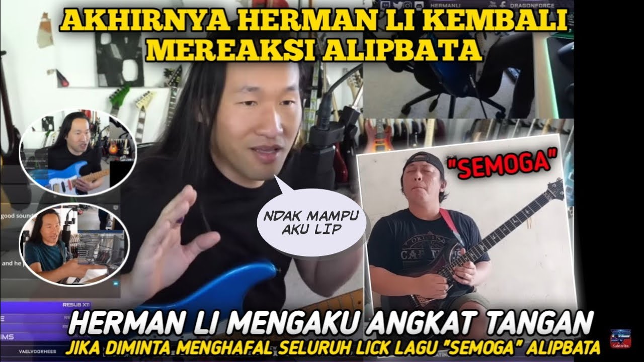 Herman Li Kembali Mereaksi "Semoga" Alipbata Aku Tidak Mungkin Bisa ...
