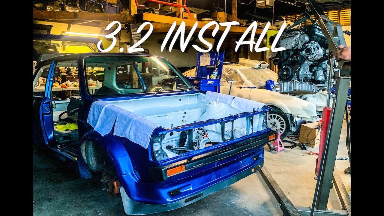 MK1 R32 Swap * ENGINE INSTALL* Pt. 6 - YouTube