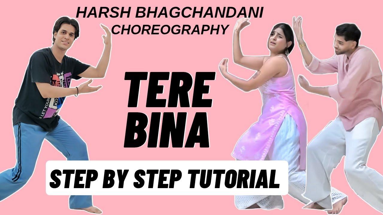 Tere Bina Harsh Bhagchandani Dance Choreography Tutorial | Tere Bina Dance Tutorial - YouTube