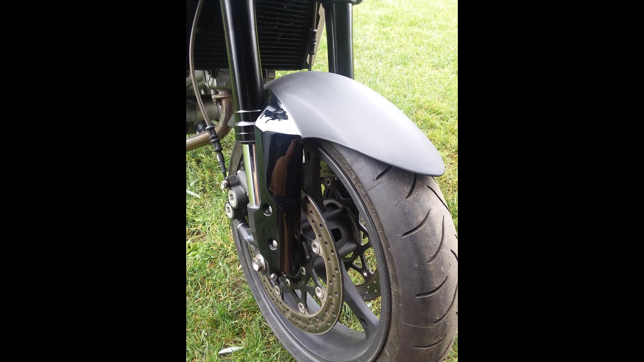 Sv650 build Part 5. New battery, levers, and fender - YouTube