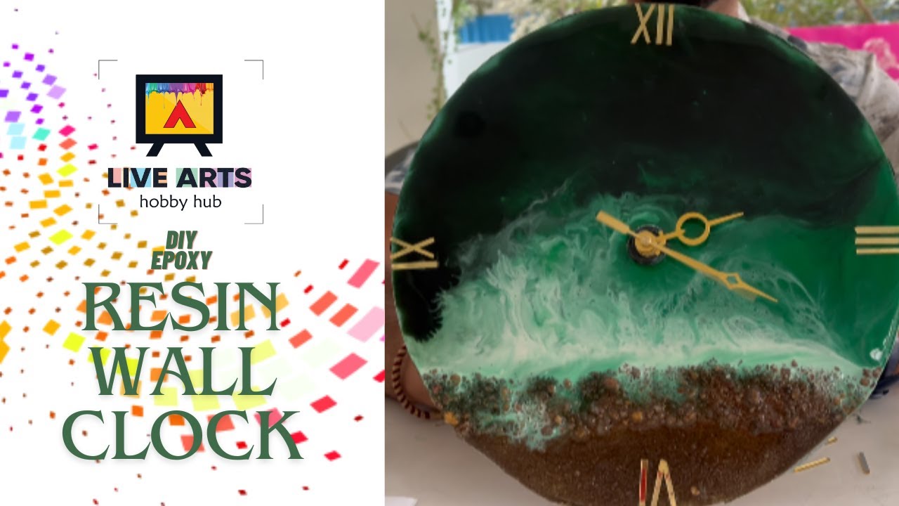 _"DIY Epoxy Resin Wall Clock: Unique Home Decor Craft Tutorial" - YouTube