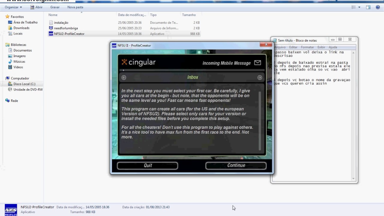 como usar o nfsu2 profile creato - YouTube