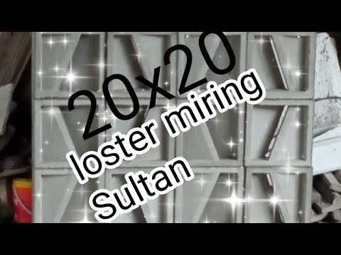 membuat cetakan loster miring sultan 20x2cm - YouTube