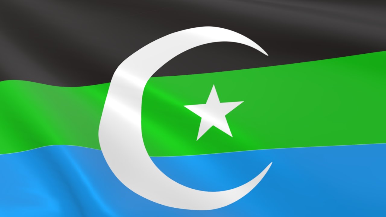 Flag of the Sultanate of Fadhli waving in the wind - Flag animation ...