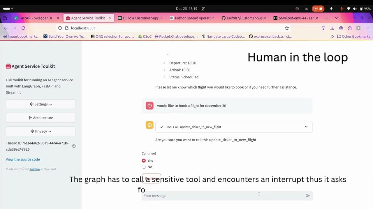 Customer Support Bot using Langgraph, FastAPI and Streamlit - YouTube