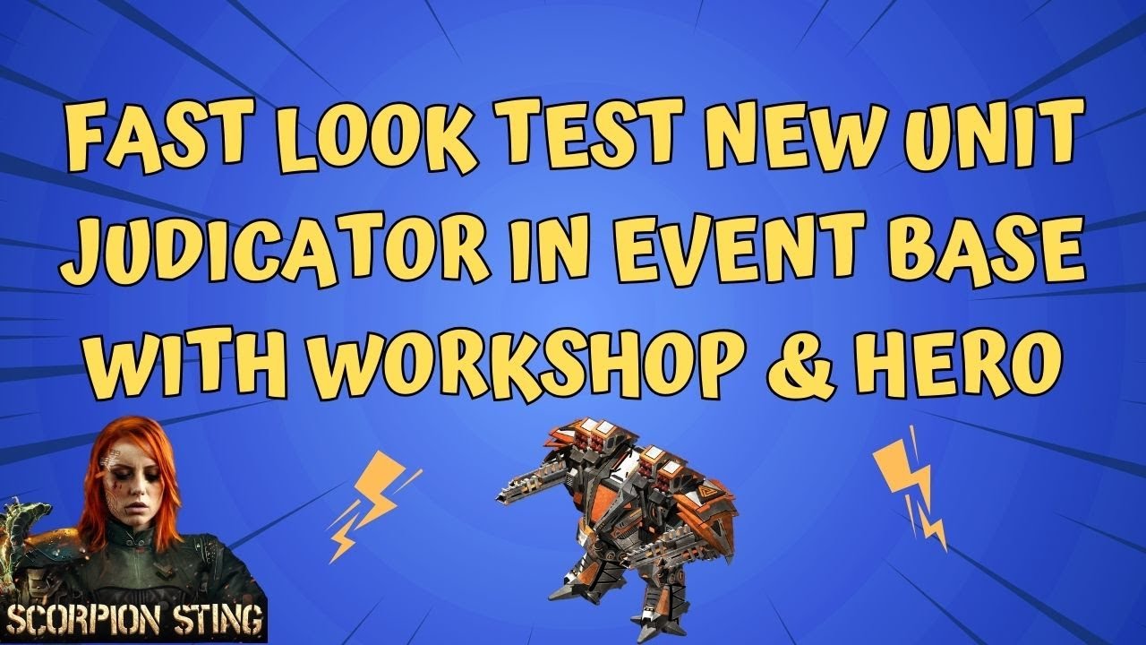 War Commander Fast Look Test New Unit Judicator In Event Base With ...