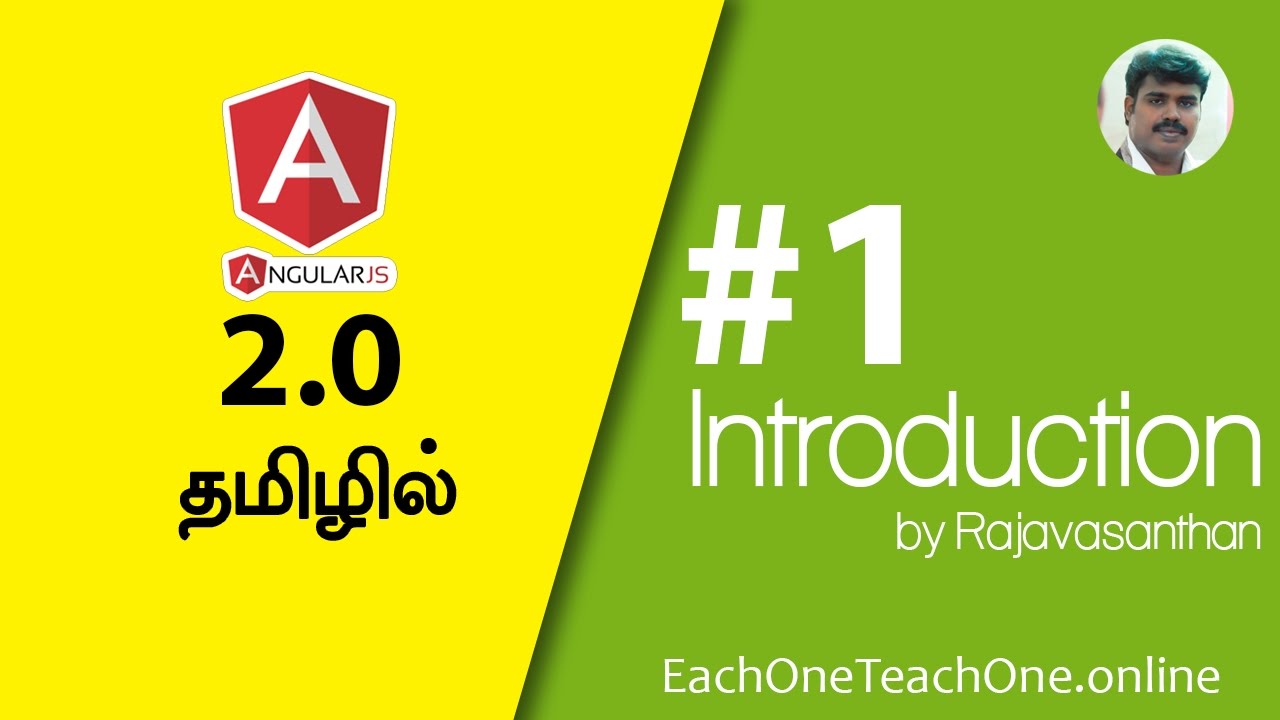 1 Angular 2 Introduction In Tamil Youtube