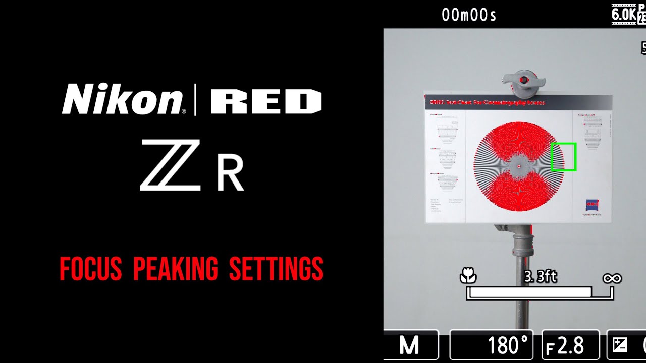 Nikon RED ZR | Focus Peaking Settings | Full HD - YouTube