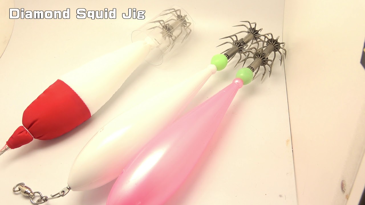 Diamondback Squid Jig Sutte Soft Body Pink - YouTube