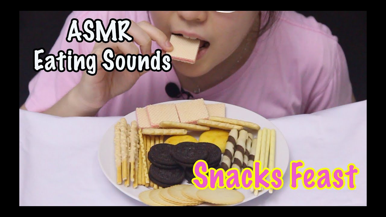 ASMR SNACKS FEAST | SOFT CRUNCHY EATING SOUNDS | ASMR INDONESIA | NO ...