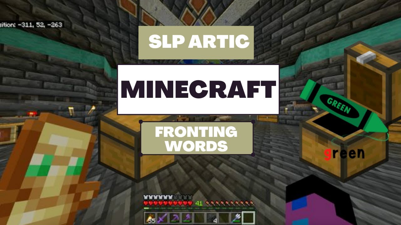 Fronting Minecraft Artic Adventure | Free Speech-Language Pathology ...