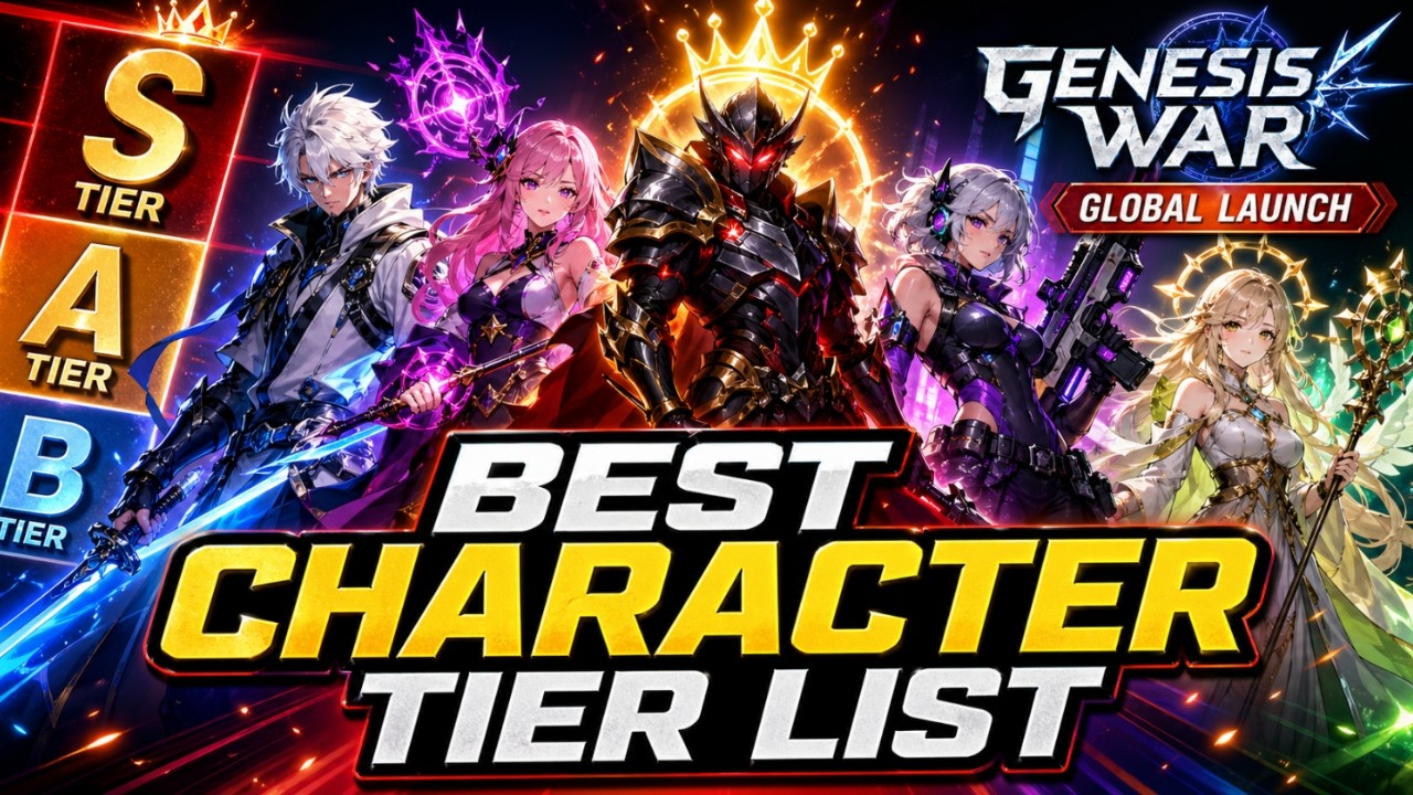 BEST Character Tier List Genesis War Global Launch - YouTube