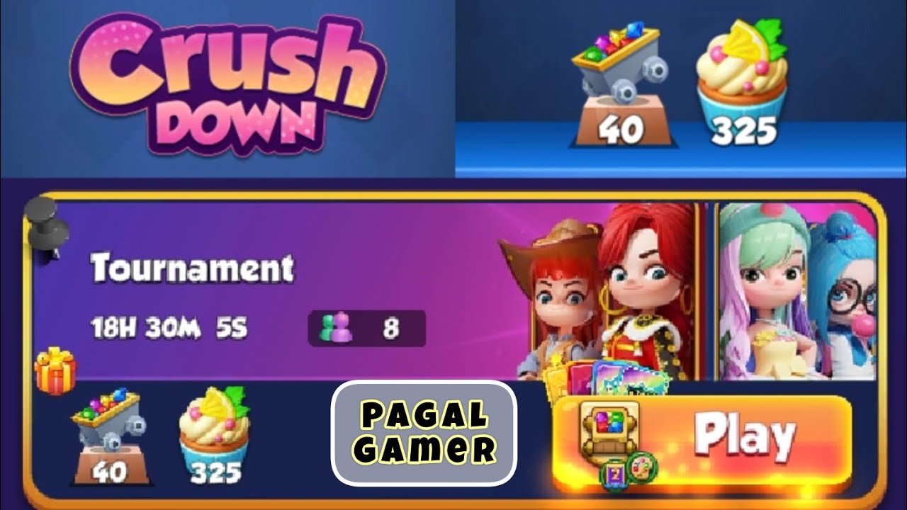 JEWEL PARTY - CRUSH DOWN TOURNAMENT | PAGAL GAMER - YouTube