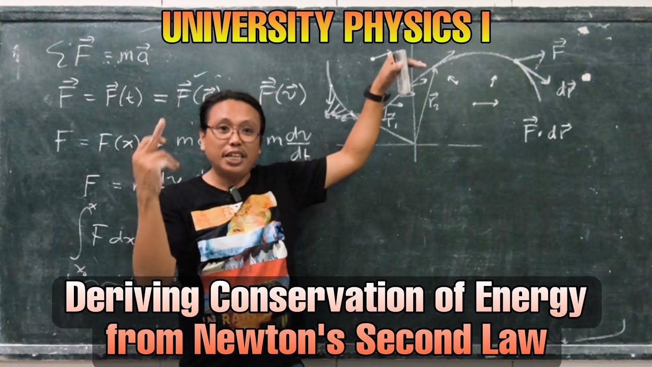 Lec 04 (University Physics I): Work-Energy Theorem derived from Newton ...