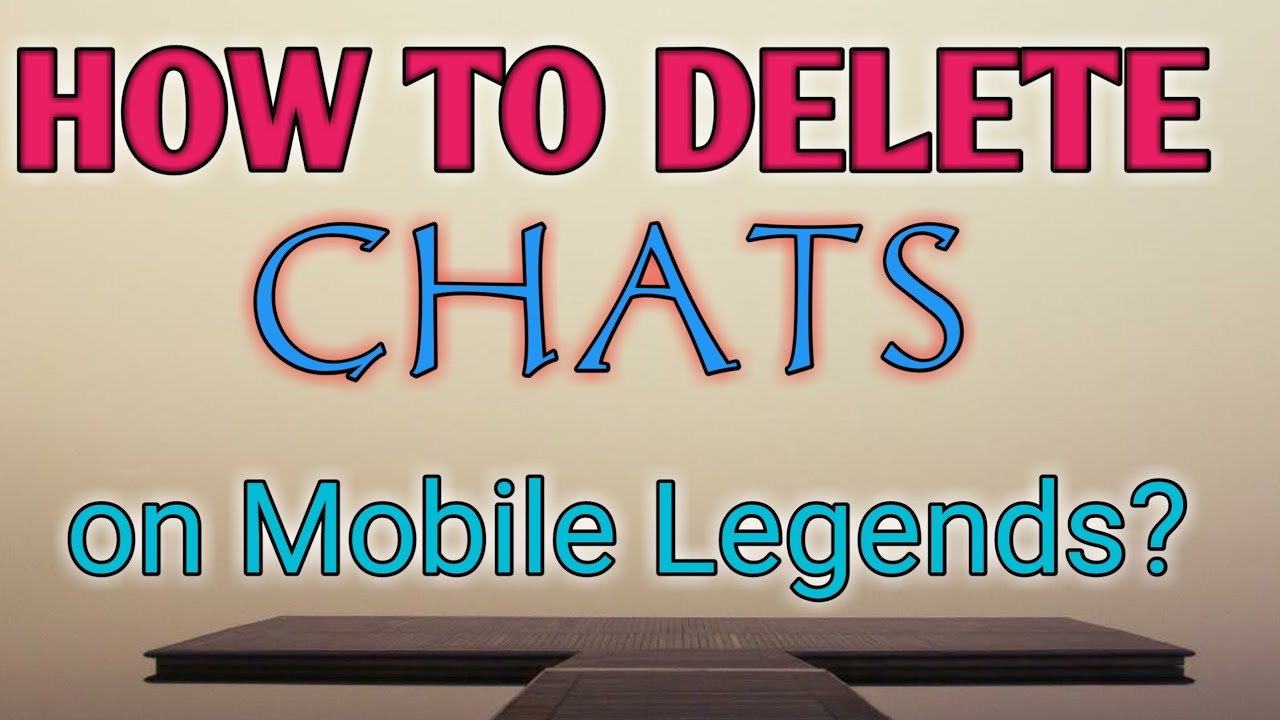 HOW TO DELETE CONVERSATION ON ML | HOW TO DELETE CHATS IN ML - YouTube