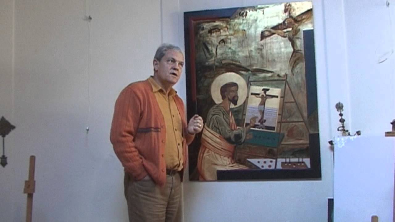 Saint Luke painting the Crucifixion ; by Michael Galovic ,2004 ...