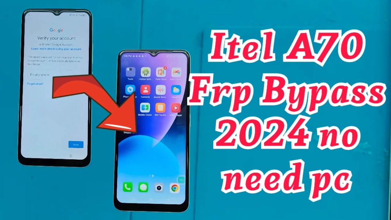Itel A70 Frp Bypass Tested 100% 2024 - YouTube