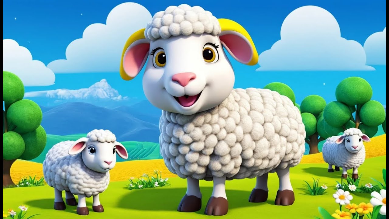 Baba Yellow Sheep 🐑💛 | 3D Animated Nursery Rhyme for Kids - YouTube