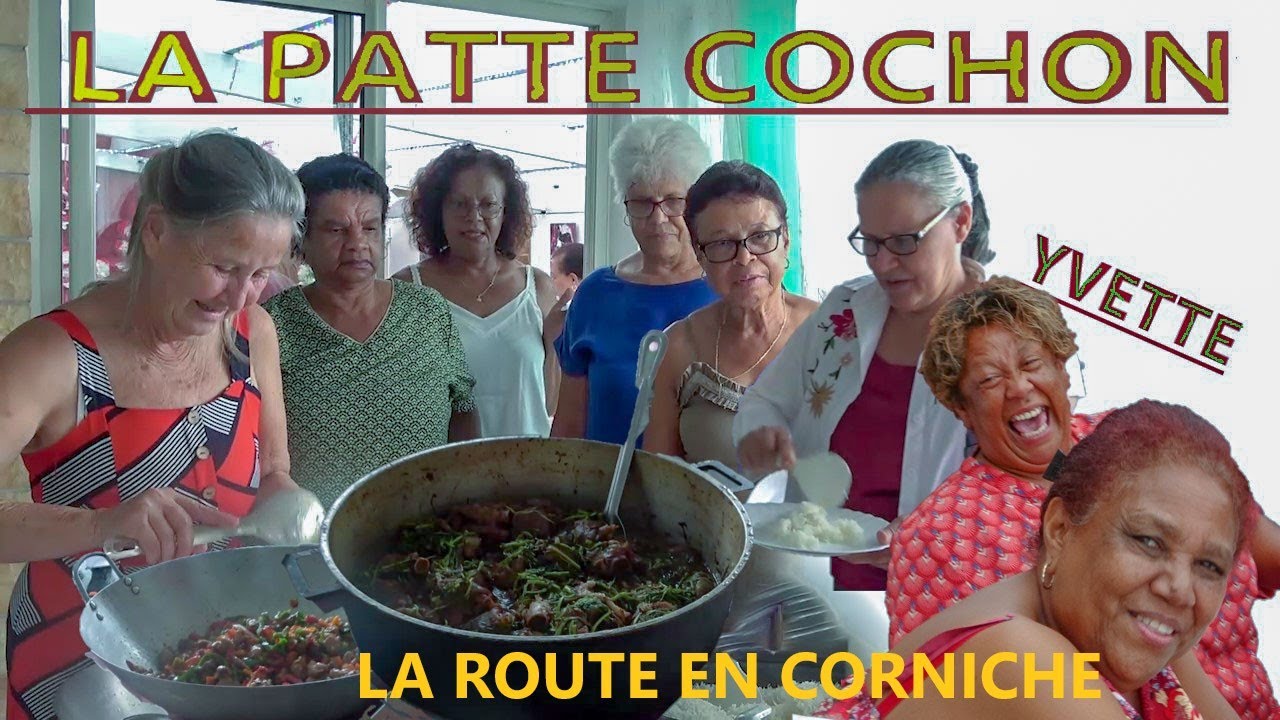 YVETTE La cuisinière "Patte cochon " chante "La route en corniche ...