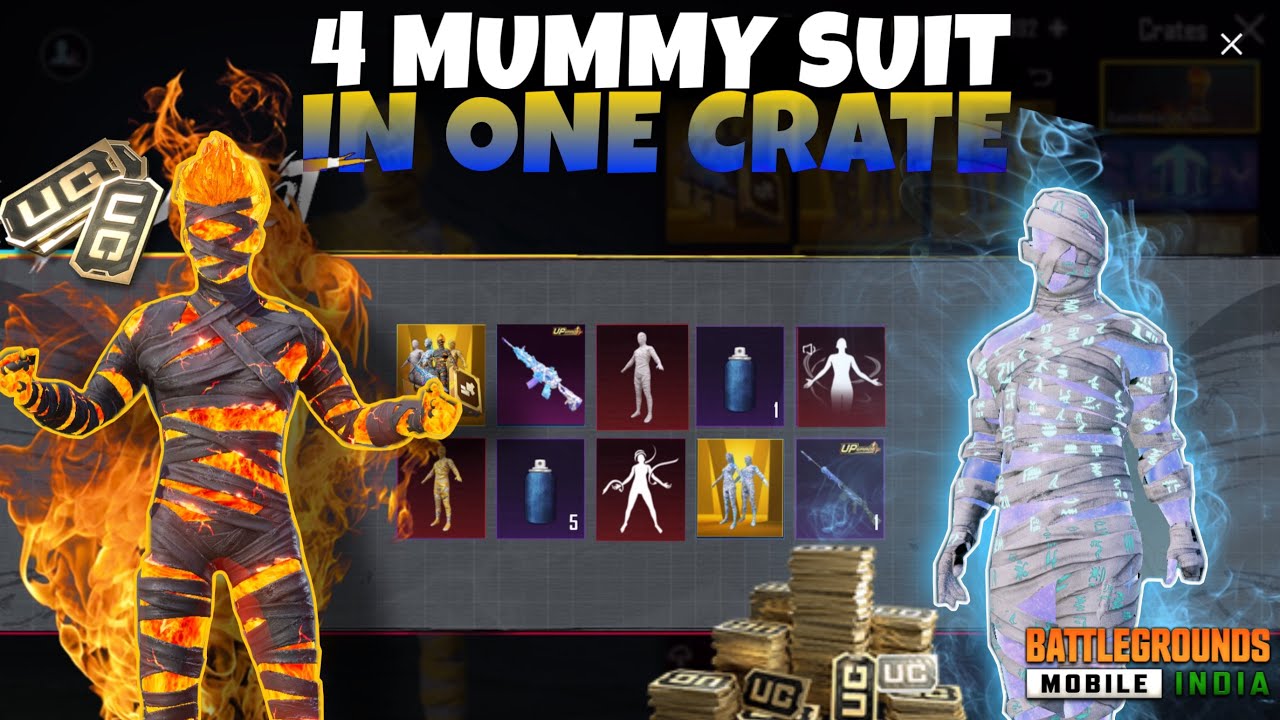 😱NEW ULTIMATE MUMMY SUIT CRATE OPENING BGMI | UNLUCKYEST CRATE OPENING ...