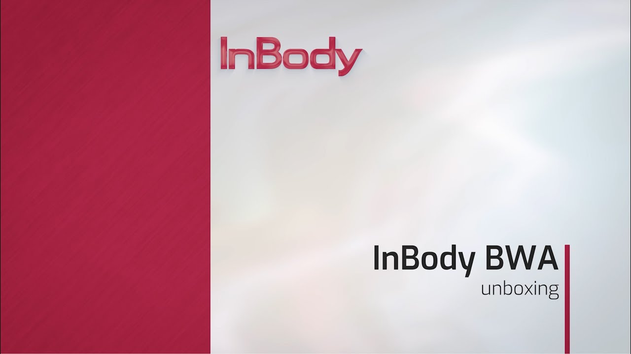 InBody BWA - Unboxing - YouTube