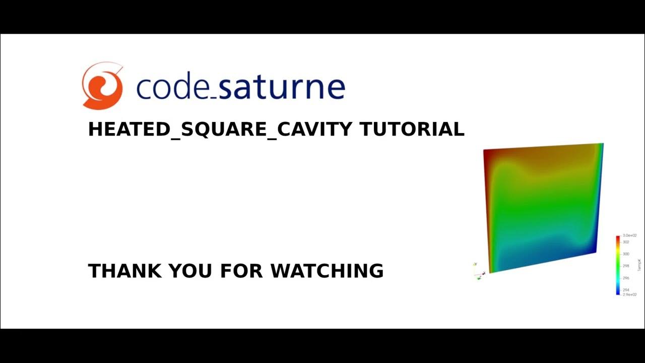 [TUTORIAL code_saturne 7.0] Heated Sqaure Cavity - YouTube