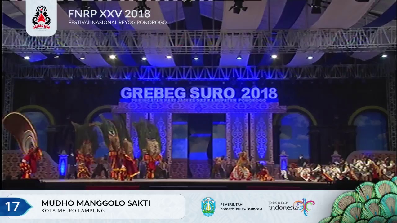 Festival Reyog Nasional 2018 - (17) MUDHO MANGGOLO SAKTI - KOTA METRO ...