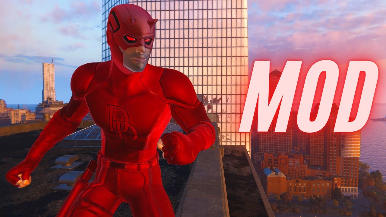 Marvel's Spider-Man PC - DAREDEVIL MOD GAMEPLAY - YouTube