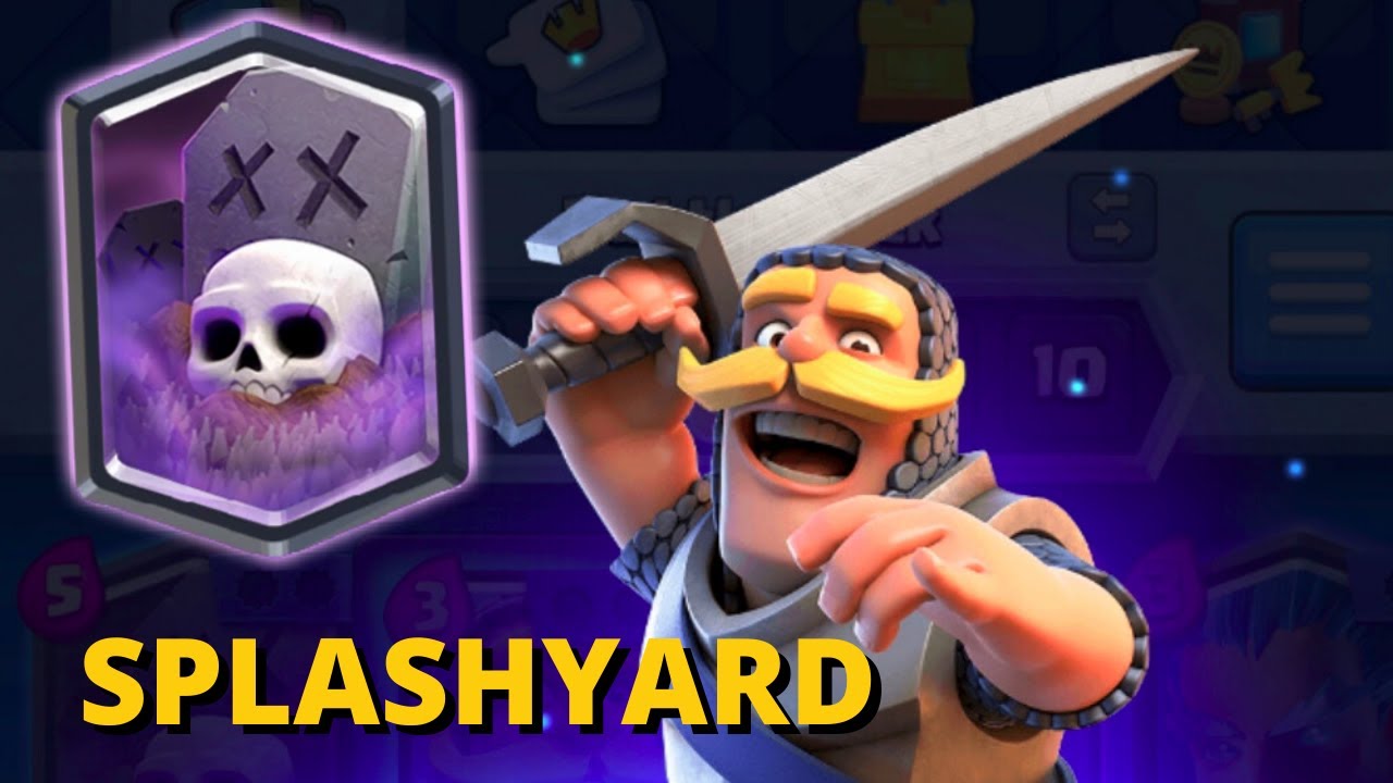 THE SPLASHYARD - Best 3.4 Graveyard Deck - - CLASH ROYALE - YouTube