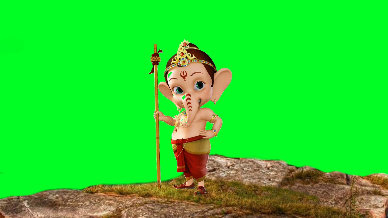 Green screen ganesh || green screen ganpati pappu moriya by ab stor ...