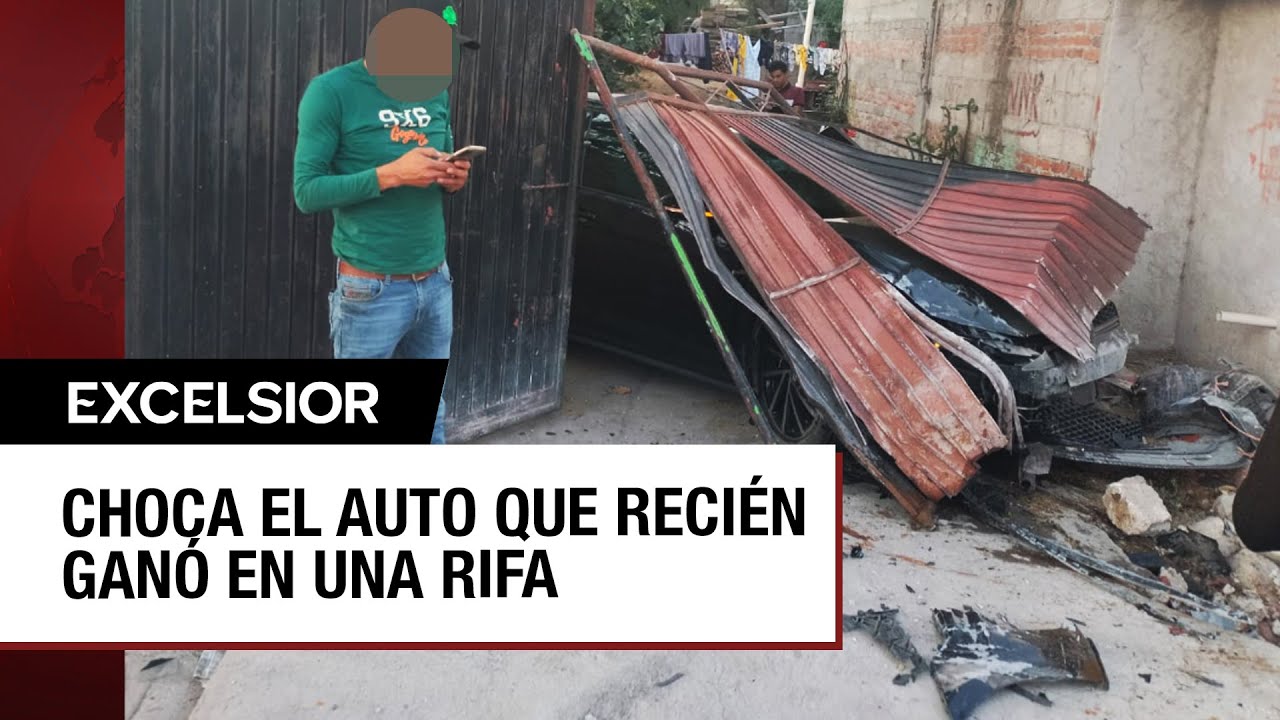 Se gana un auto en rifa y días después lo estampa contra una vivienda ...