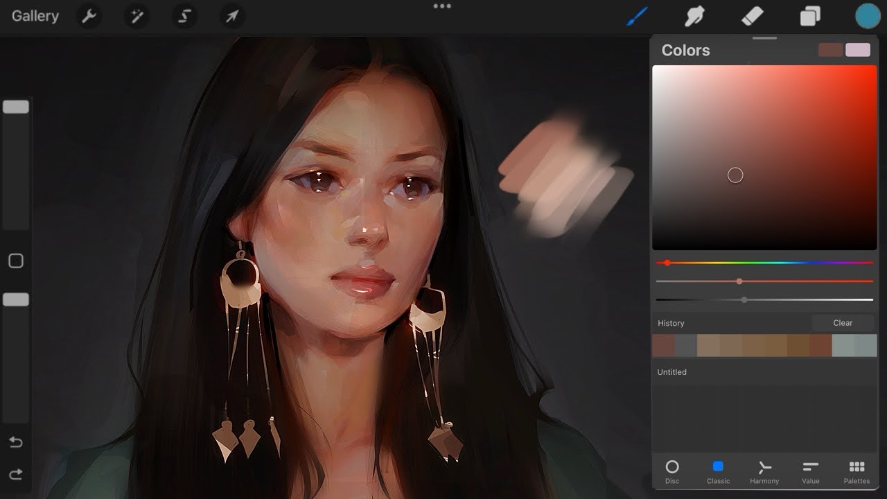 Procreate Painting Process ♡ OIL PORTRAIT, but it’s Digital Art - YouTube