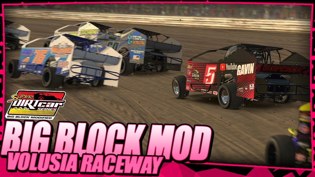 Big Block Modified - Volusia Raceway - iRacing Dirt - YouTube