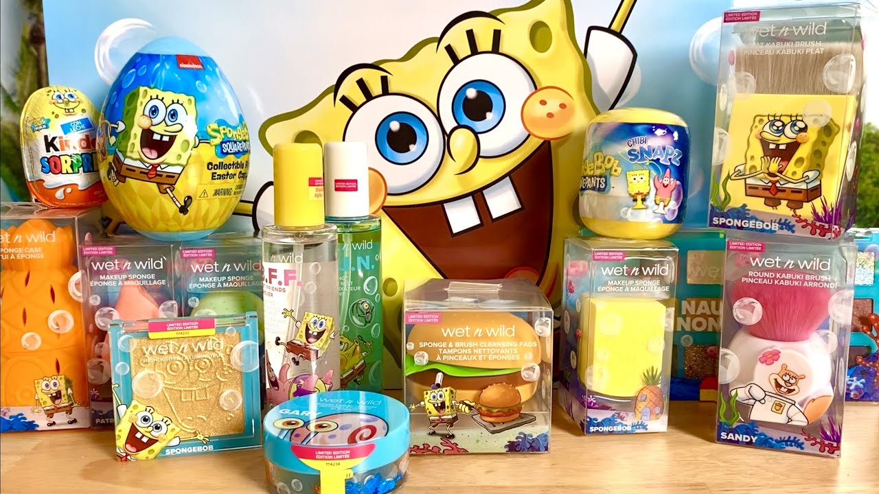 SpongeBob SquarePants Unboxing | Wet n Wild Spongebob Makeup Toys ...