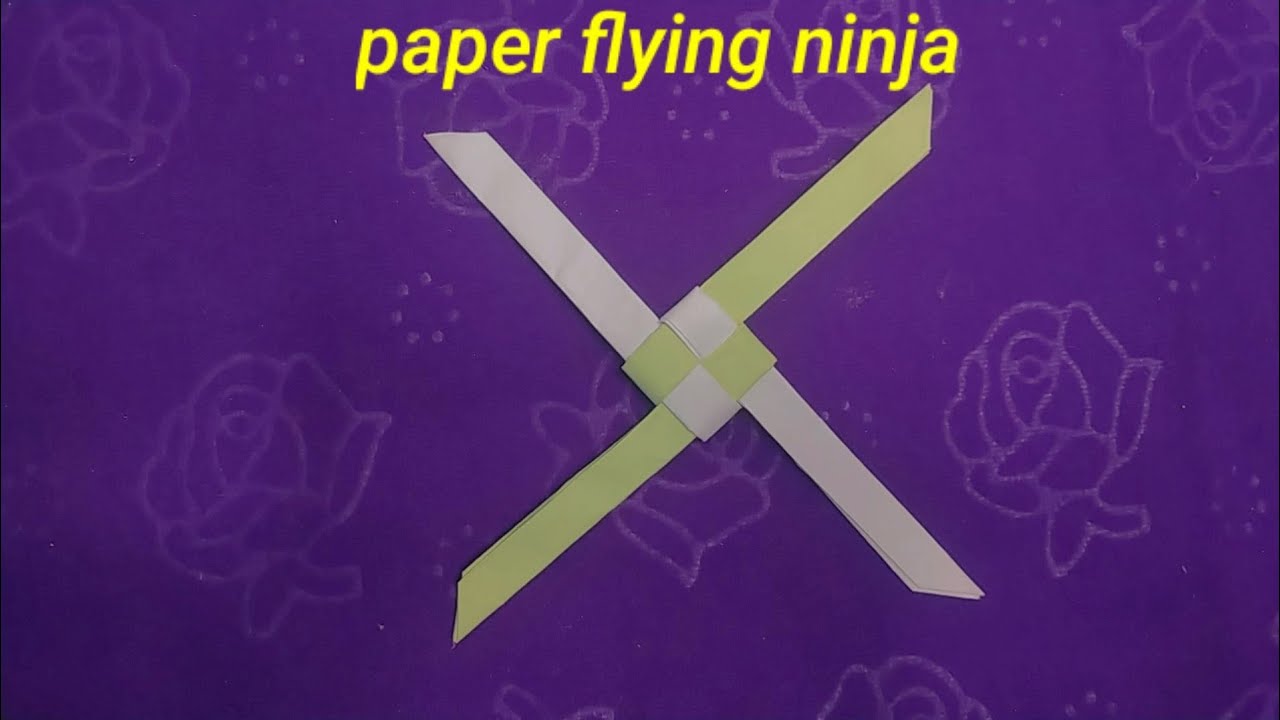 Boomerang ninja star II paper flying ninja - YouTube