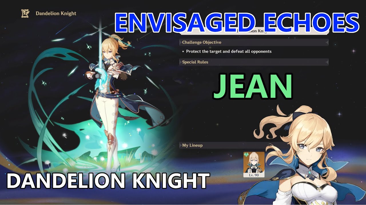 Jean - Envisaged Echoes Dandelion Knight | Genshin Impact - YouTube