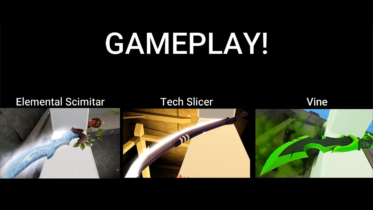 I PREDICTED THE FUTURE! New "Elemental Scimitar", "Tech Slicer" & "Vine" gameplay (ROBLOX ...