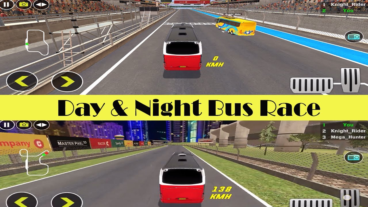 Day & Night Bus Race II Bus Game II Bus Race - YouTube